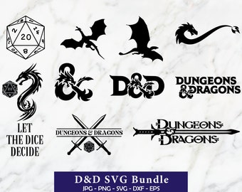Dnd Svg Bundle, Dnd Png Bundle, Dnd Dxf Bundle, Dnd Silhouette Designs ...