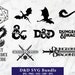 Dnd Svg Bundle, Dnd Png Bundle, Dnd Dxf Bundle, Dnd Silhouette Designs ...