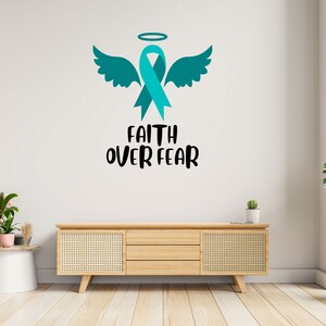 Ovarian Cancer Awareness SVG Bundle: Teal Ribbon Designs (digital Files ...