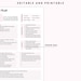 Comprehensive Birth Plan Template, Editable and Printable Birthing Plan ...