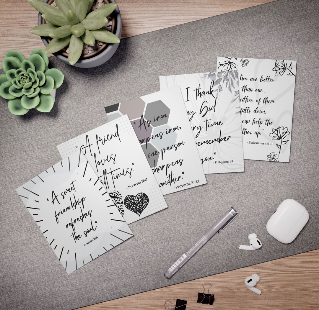 Religious Christian Note Card Set, Faith Inspired Blank Greeting Cards ...