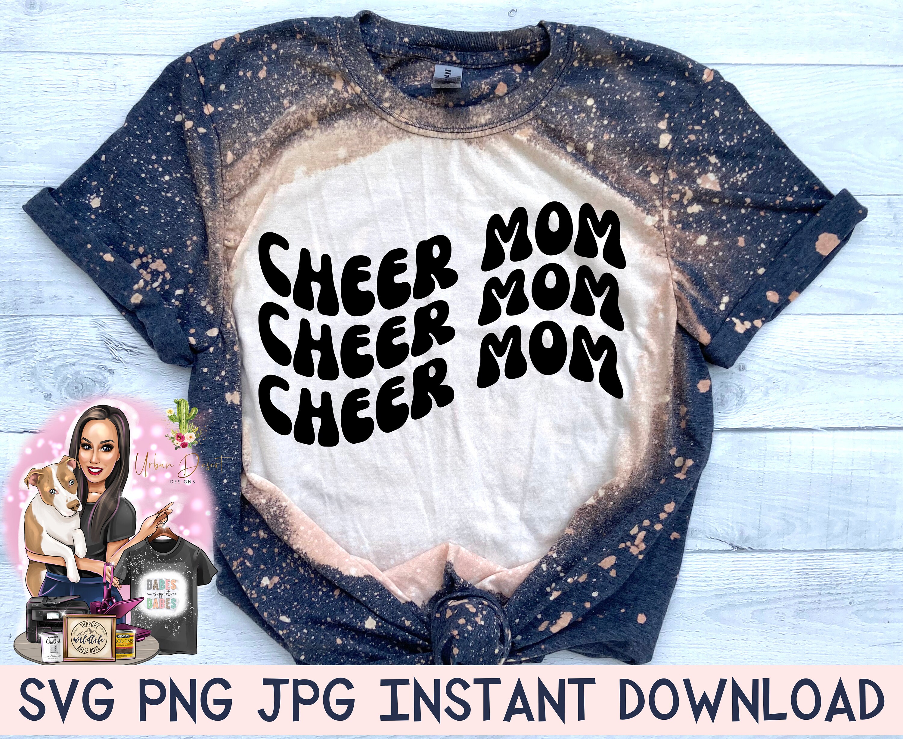 Cheer SVG File Instant Download, Cheer Cut File for Cricut, Cheer Mom ...