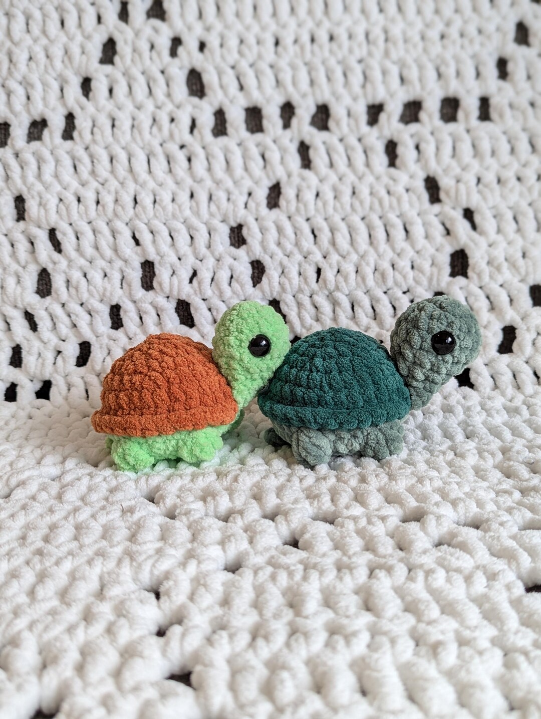Crochet Turtle, Small Land Turtle, Crochet Plushie, Homemade, Stuffed ...