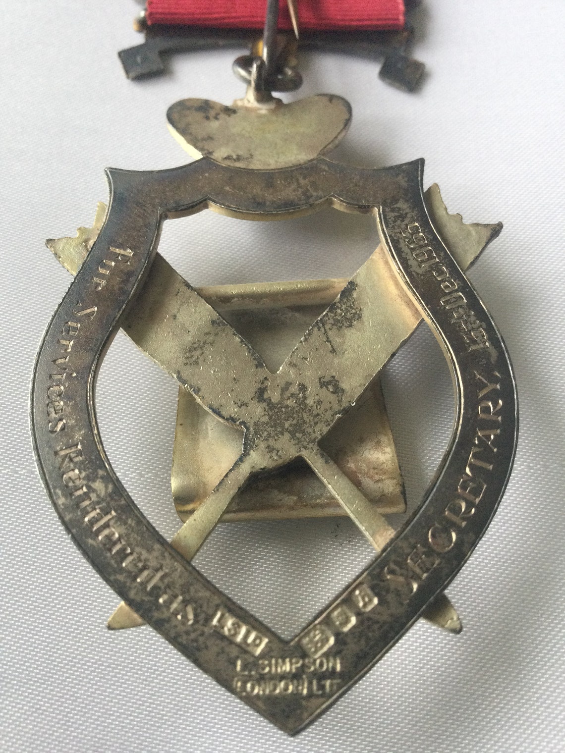 Masonic RAOB Medal Jewel 1963 for Services Rendered Silver - Etsy