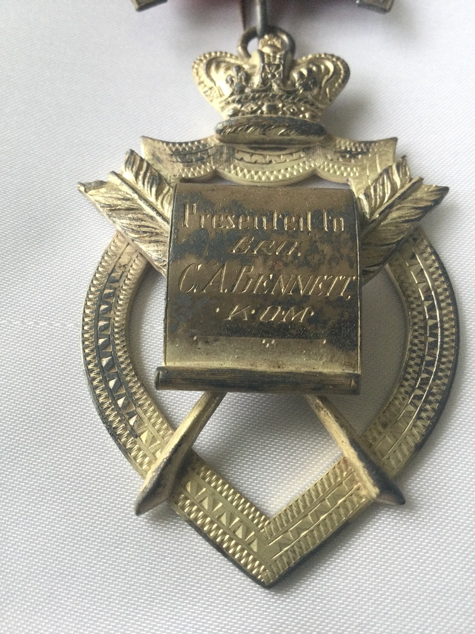 Masonic RAOB Medal Jewel 1963 for Services Rendered Silver - Etsy