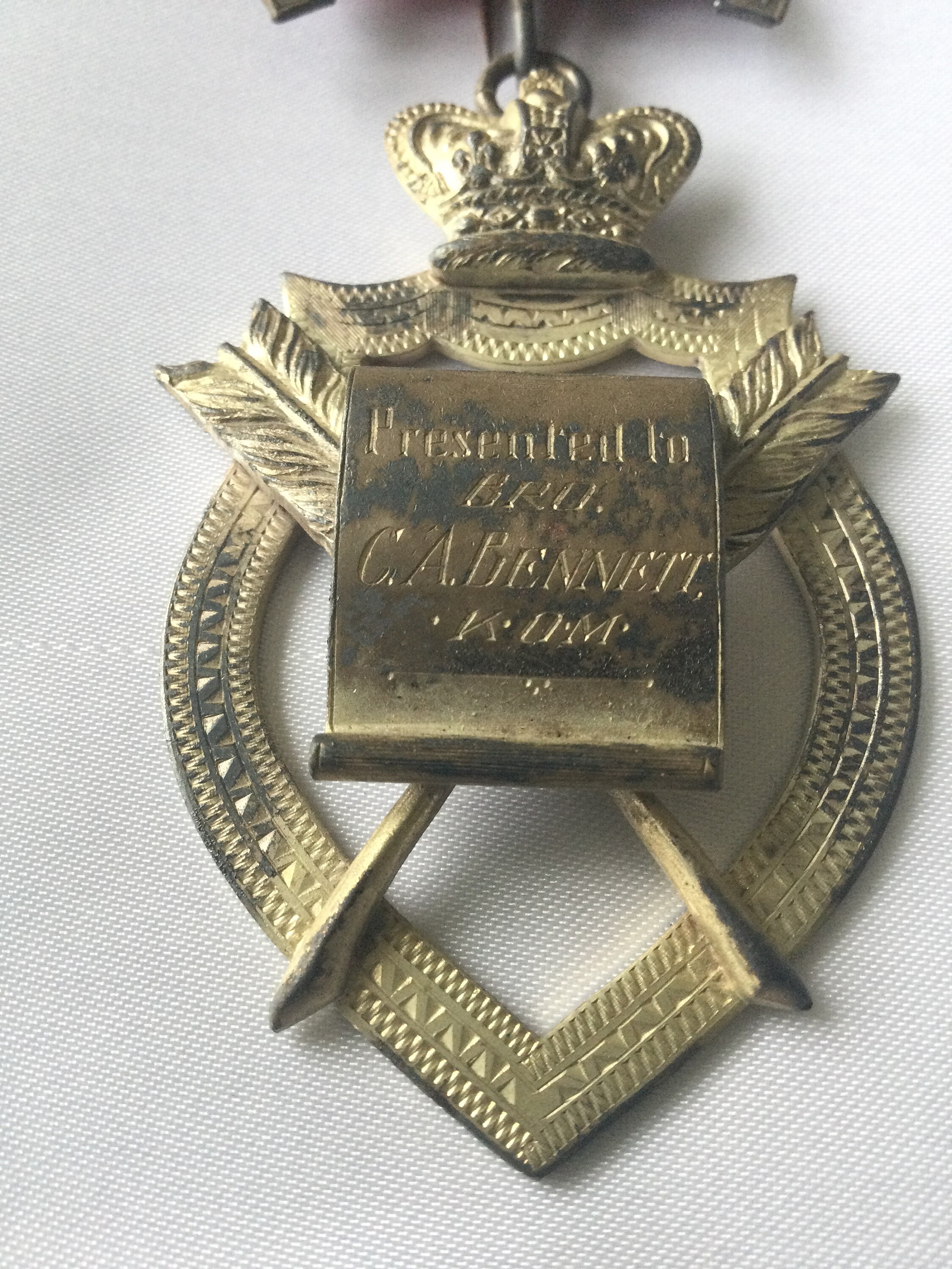 Masonic RAOB Medal Jewel 1963 for Services Rendered Silver - Etsy