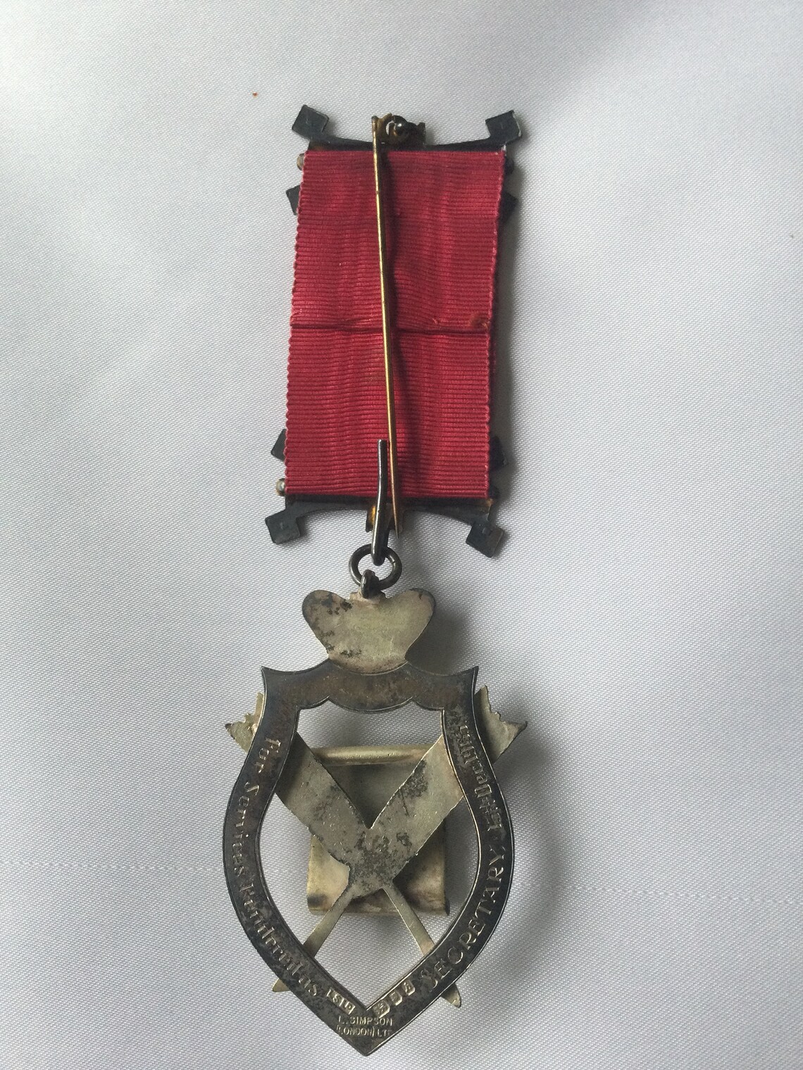 Masonic RAOB Medal Jewel 1963 for Services Rendered Silver - Etsy