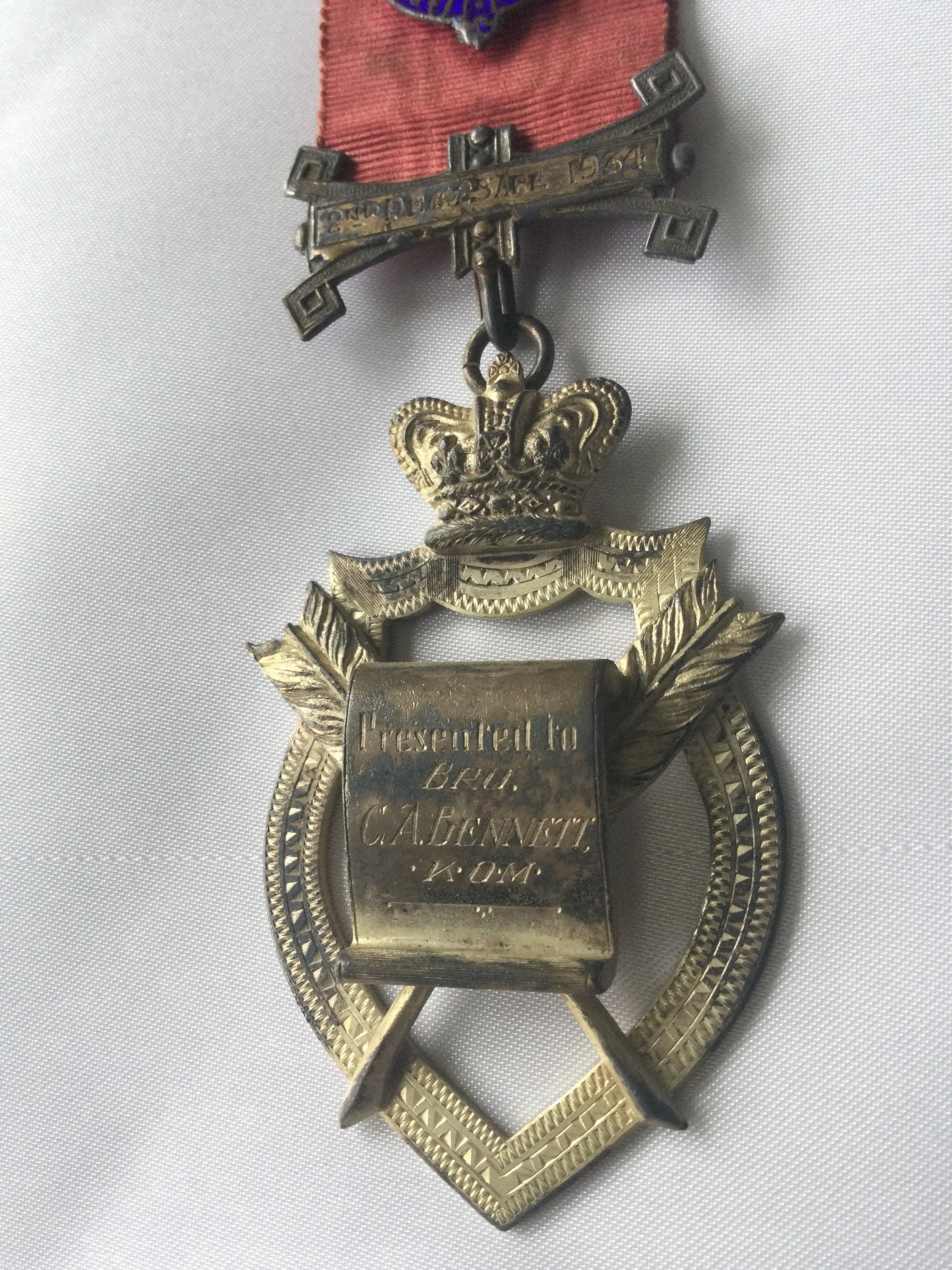 Masonic RAOB Medal Jewel 1963 for Services Rendered Silver - Etsy