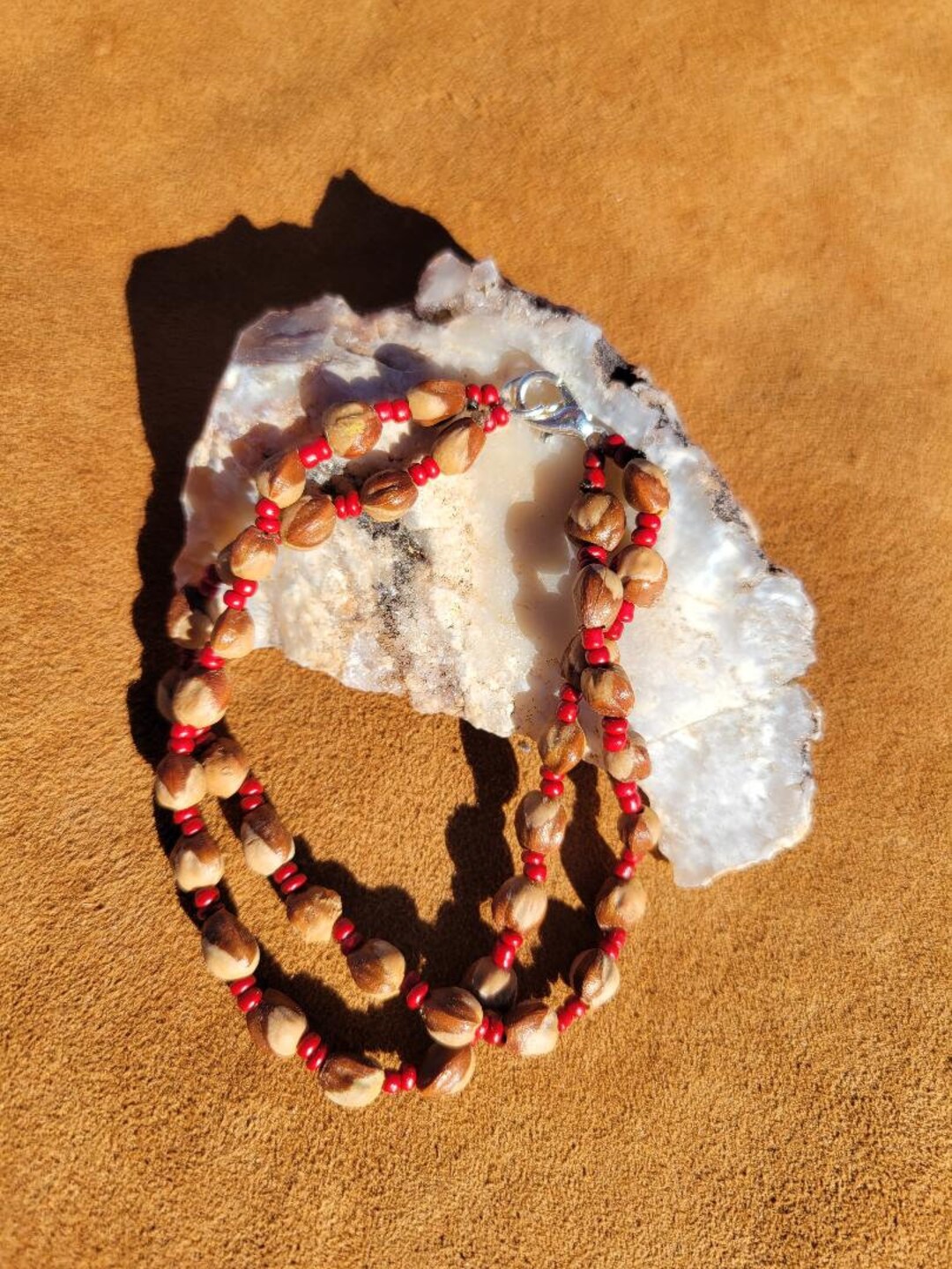 Navajo Inspired Juniper Cedar Bead Double Bracelet or Anklet - Etsy