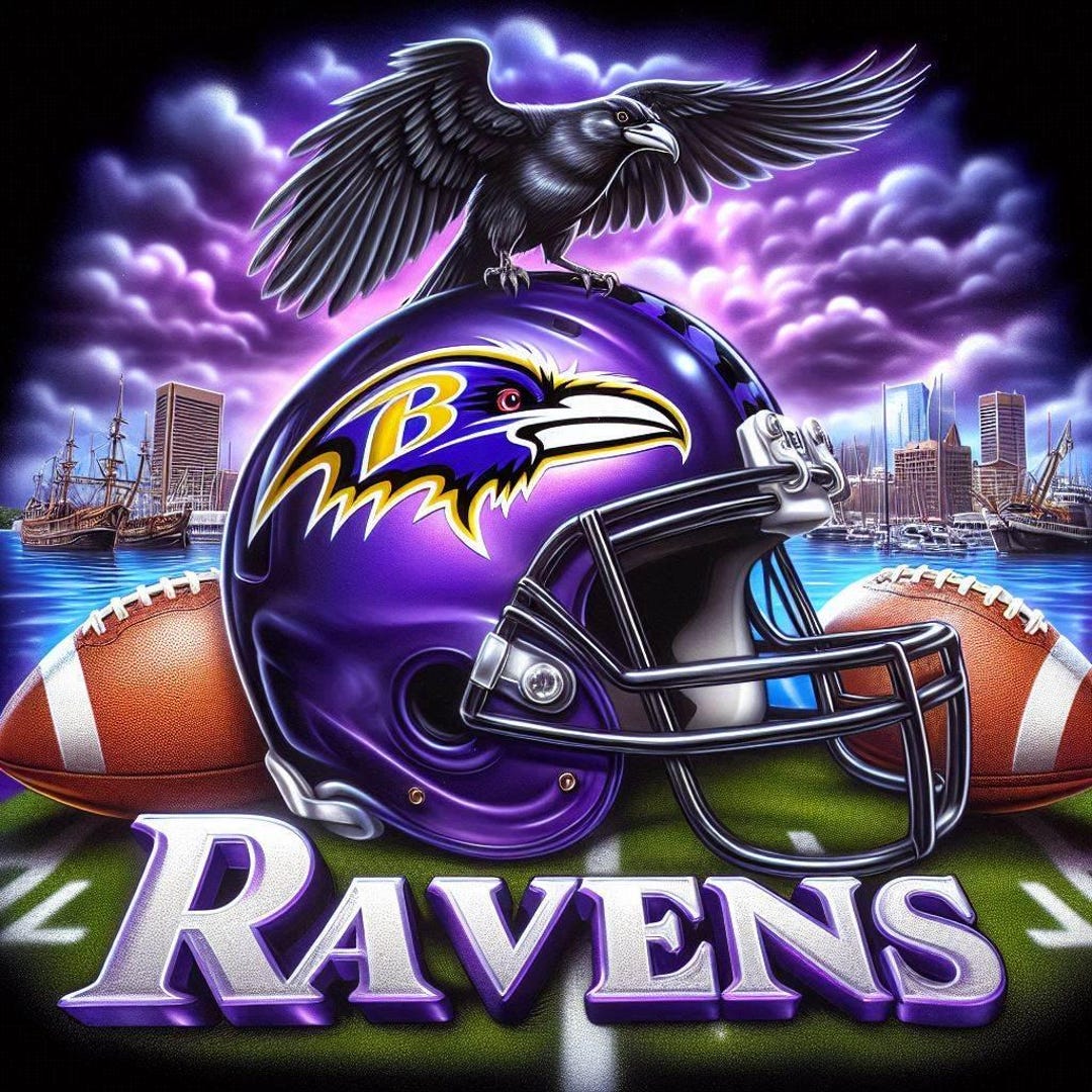 Ravens Digital Download Sublimation and DTF Design for T-shirts, Mugs ...