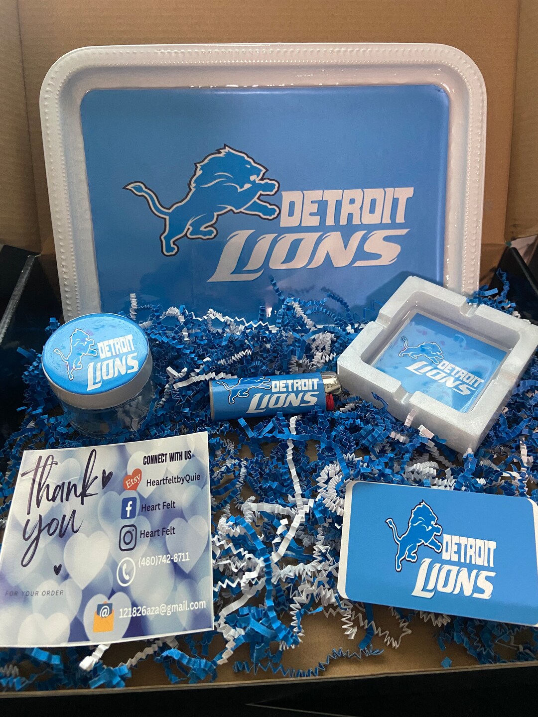 Detroit Lions Rolling Tray Set - Etsy