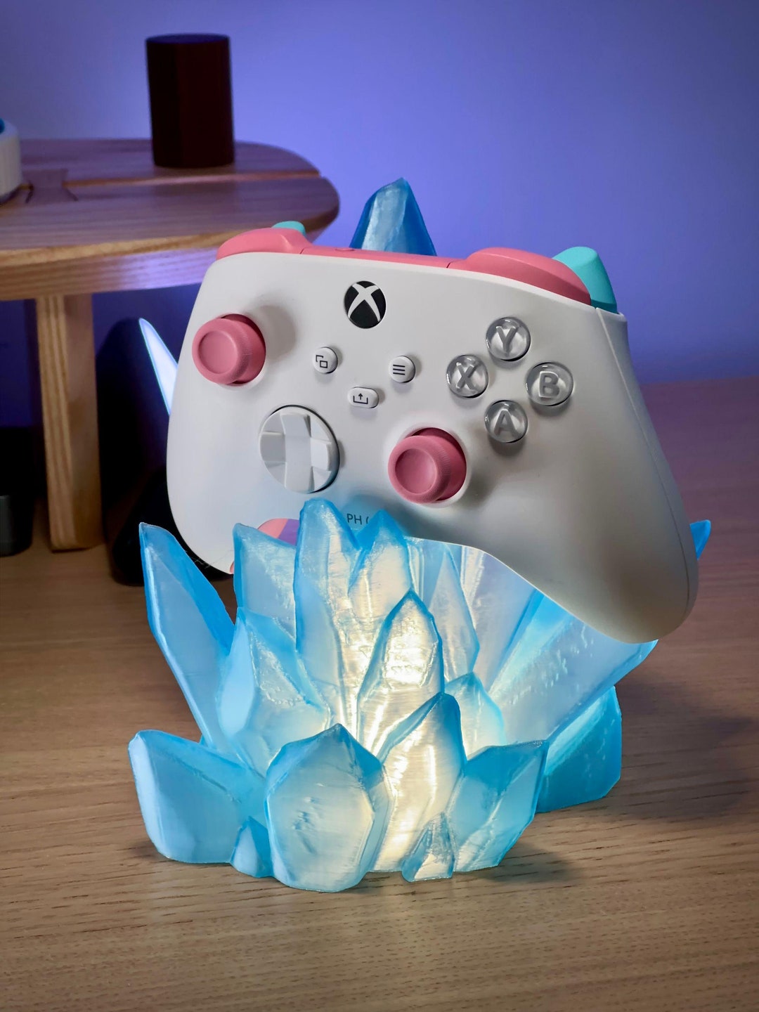 Crystal Controller Stand With LED Backlight – for PS5 & Xbox Series ...