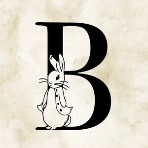 Peter Rabbit SVG | Initial 26 Individual Design | Cut File on Cricut ...