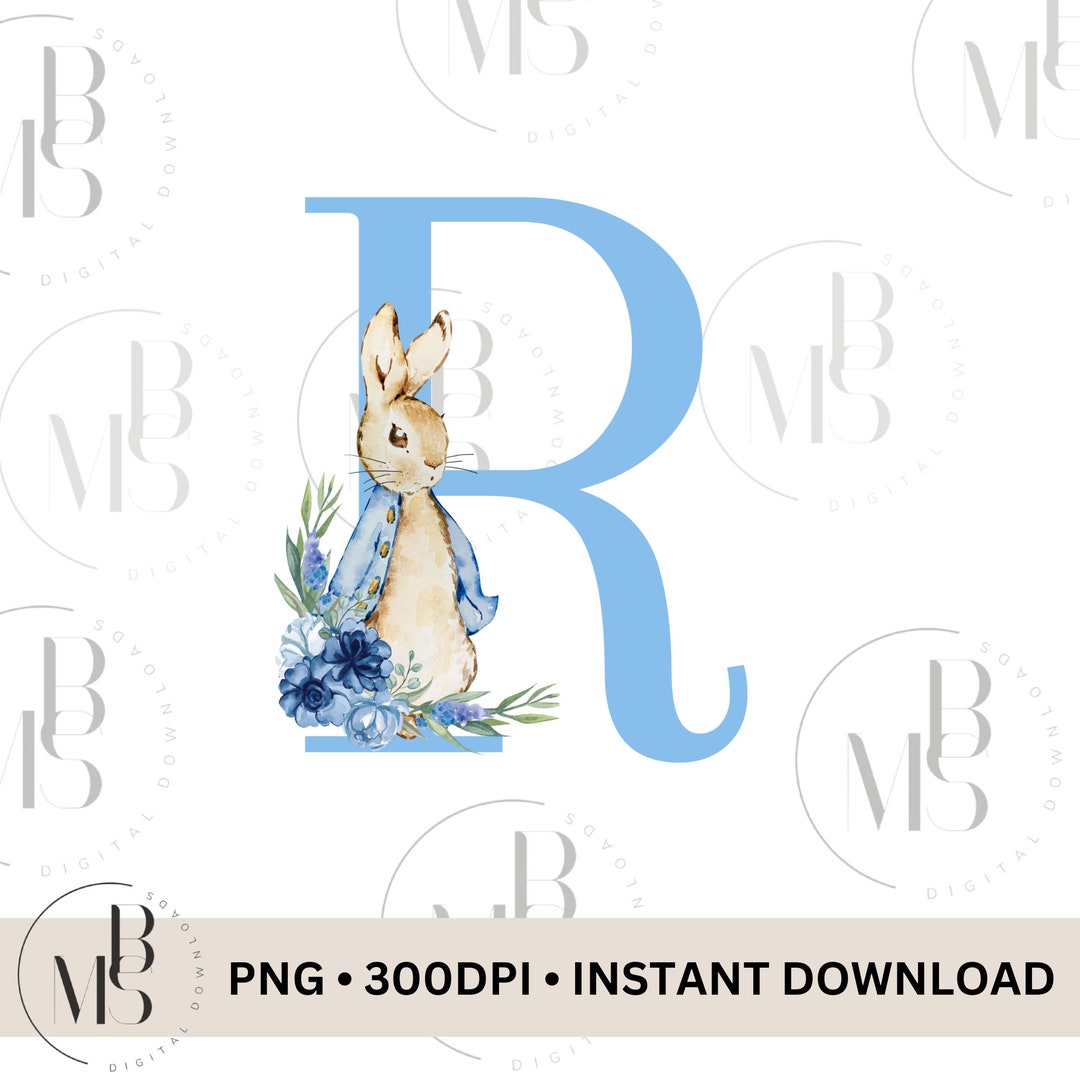 Peter Rabbit PNG | LETTER R | Clipart | Downloadable | Instant Download ...