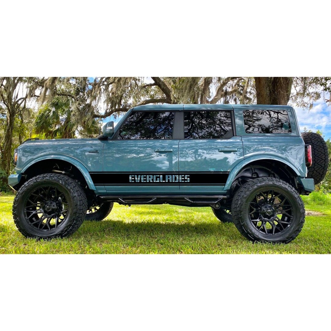 Ford Bronco 2021-2024 EVERGLADES LOGO Vinyl Side Decals 4DR - Etsy