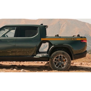 Rivian R1T 2021-2024 Custom Rear Bed Logo Vinyl Stripe Decals - Etsy