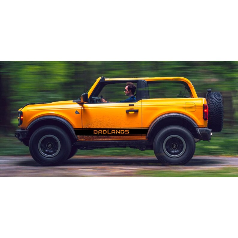 Ford Bronco 2021-2024 BADLANDS LOGO Vinyl Side Decals 2DR off - Etsy