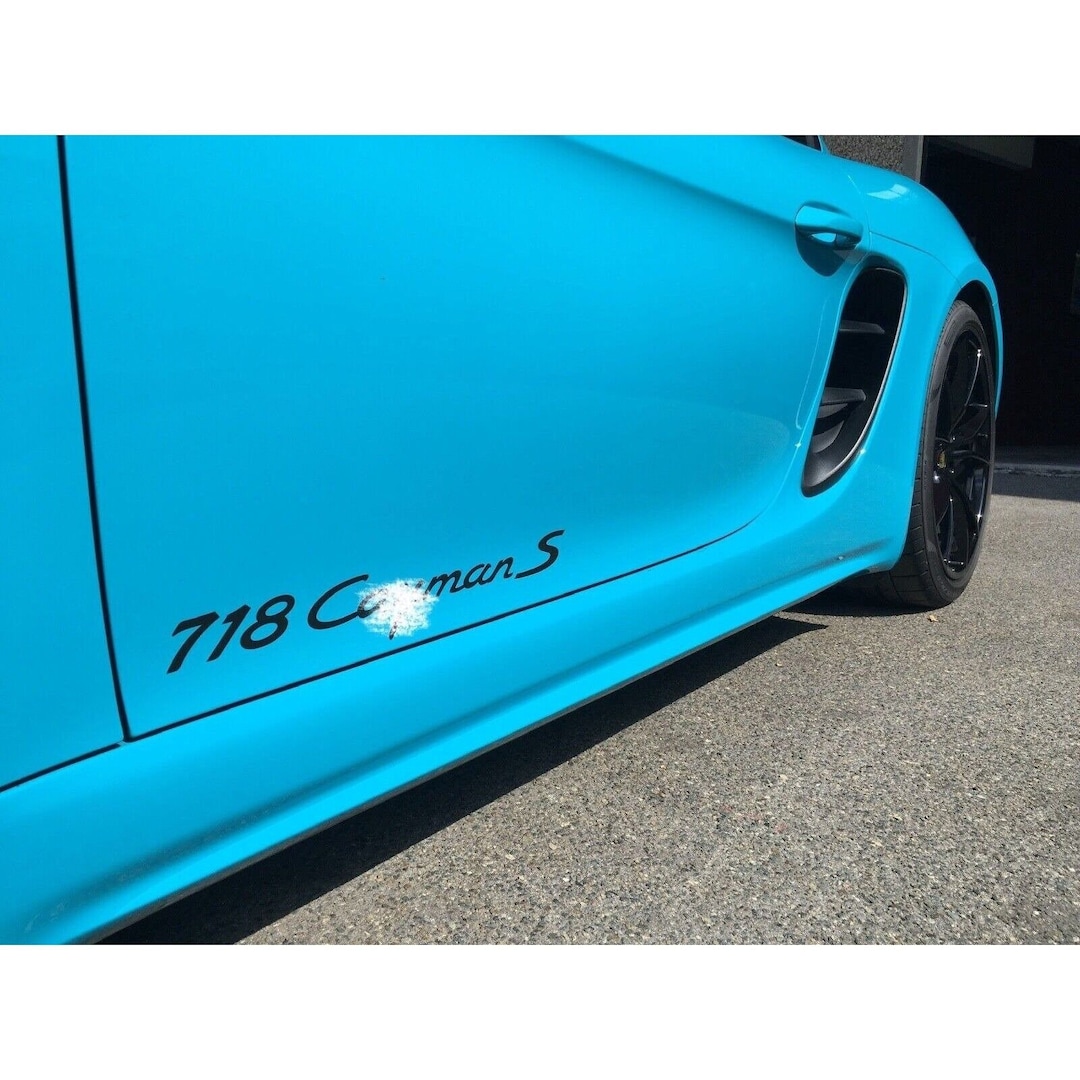 Custom 718 Cayman S Side Door Decals Set for Porsche Cayman - Etsy