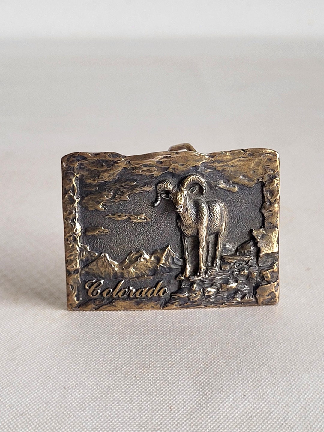 3" Vintage Colorado Belt Buckle,ultra Ent.inc Denver Colo @copyright ...