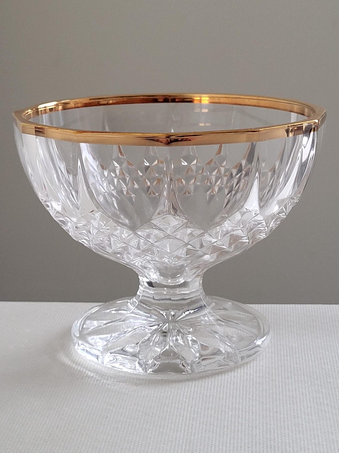 Vintage Longchamp Crystal Dessert Bowls - Set of 4 - Cristal D'arques ...