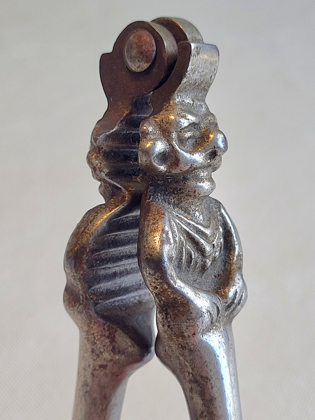 Vintage Cast Iron Nutcracker: Embossed Portrait, Holiday Table Decor - Etsy