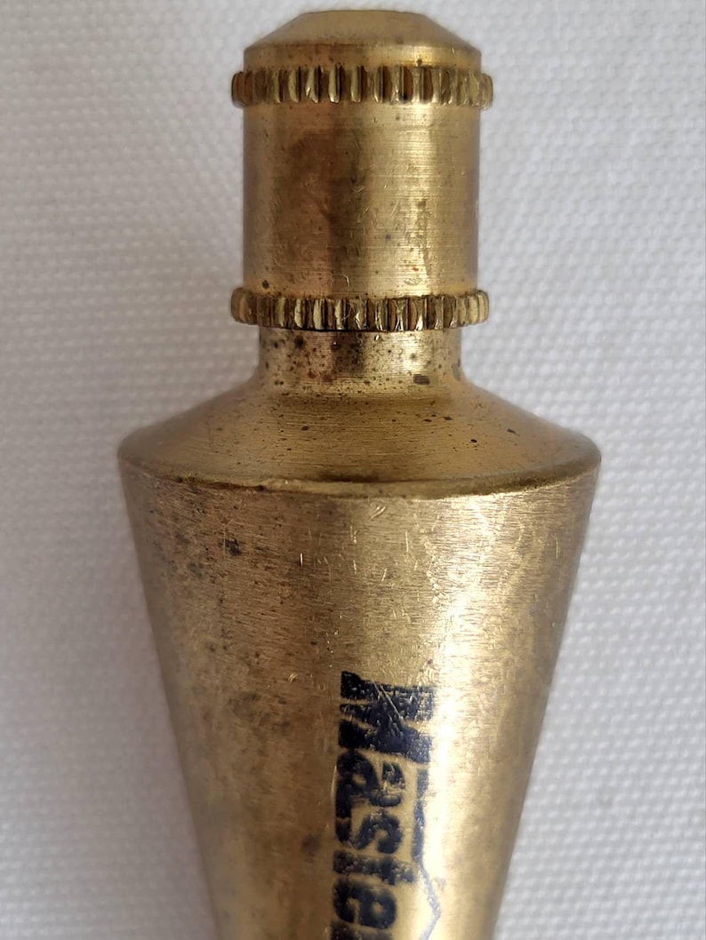Vintage Mastercraft Brass Plumb Bob - Industrial Decor & Survey Tool - Etsy