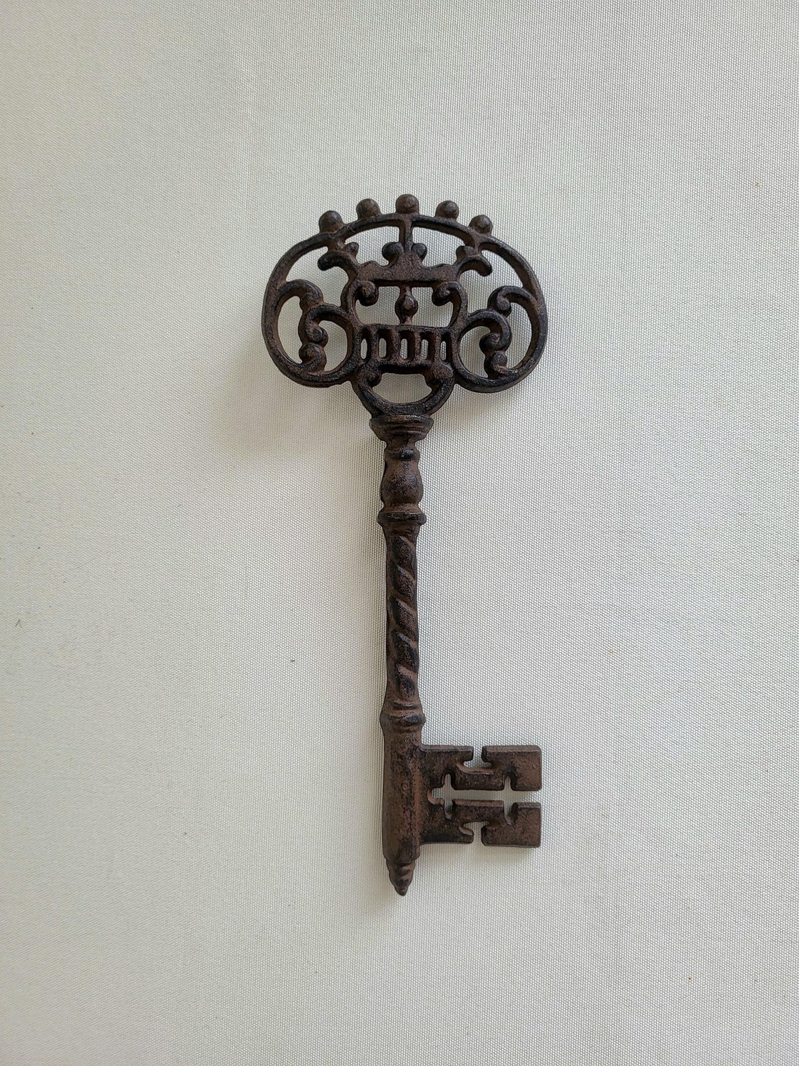 Large Vintage Cast Iron Skeleton Key: Victorian Wall Decor (12 Inch ...