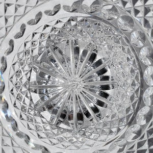 4 Vintage Lead Crystal Footed Compote or Candy Bowl, Hand-cut, Diamond ...