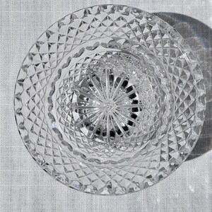 4 Vintage Lead Crystal Footed Compote or Candy Bowl, Hand-cut, Diamond ...