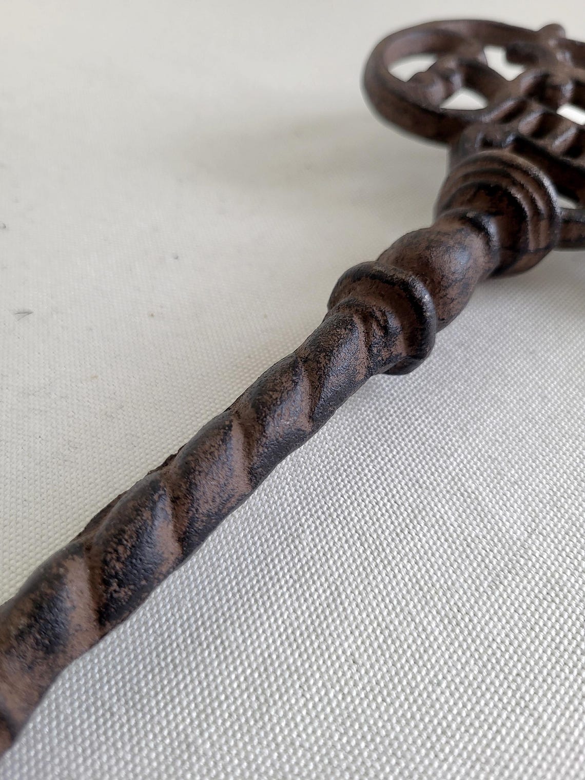 Large Vintage Cast Iron Skeleton Key: Victorian Wall Decor (12 Inch ...
