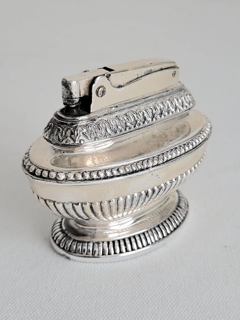 Vintage Ronson Queen Anne Table Lighter, 1930s Art Deco Desk Lighter ...