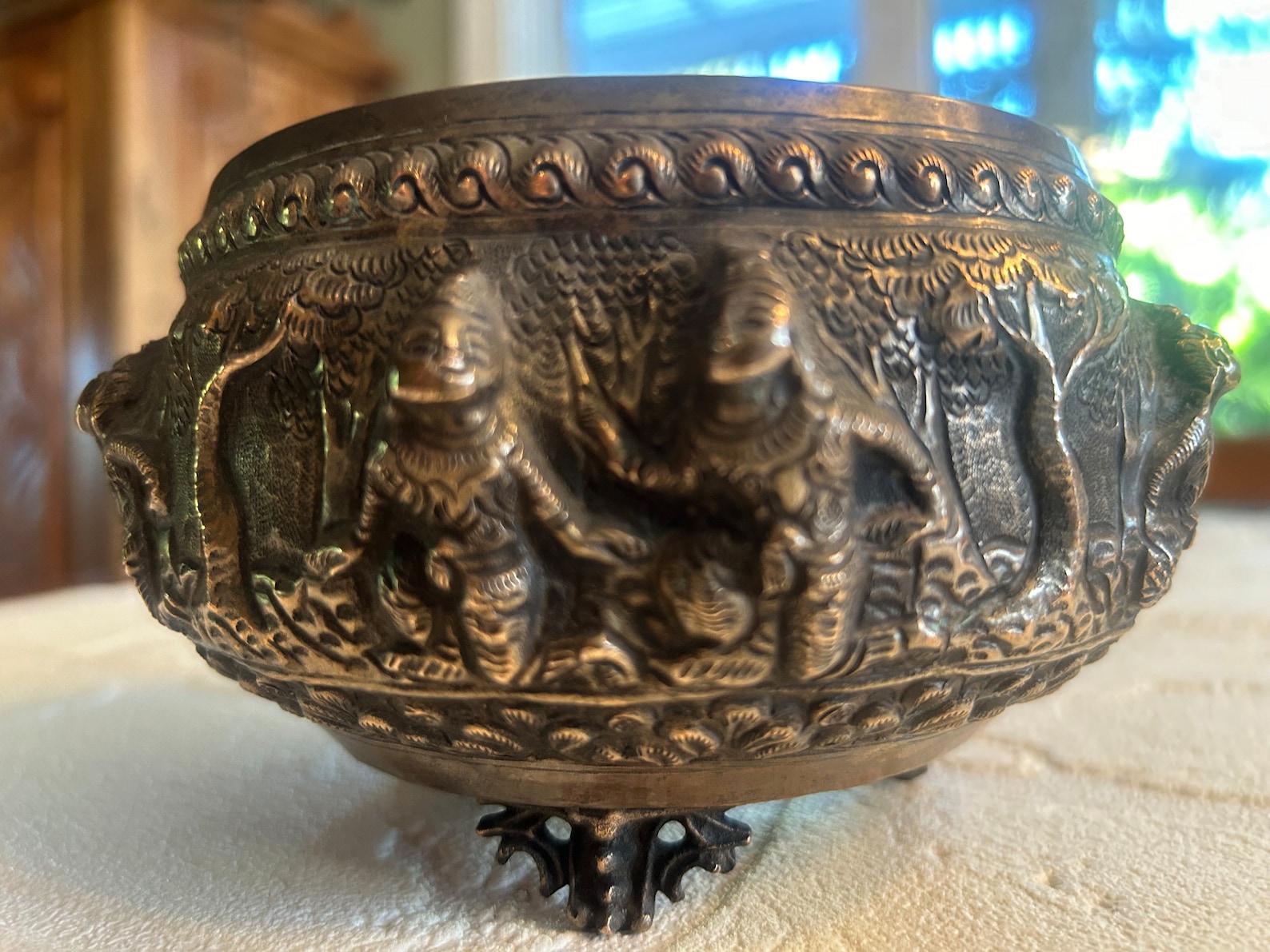 Lovely Burmese Myanmar Thai Silver Bowl From the Late 19th Century to ...