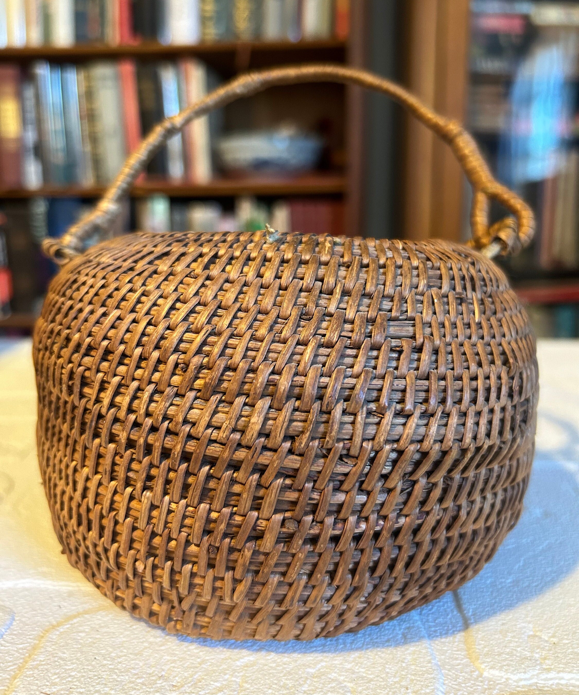Old Haida Basket From the Northwest Coast in Very Good Condition, Solid ...