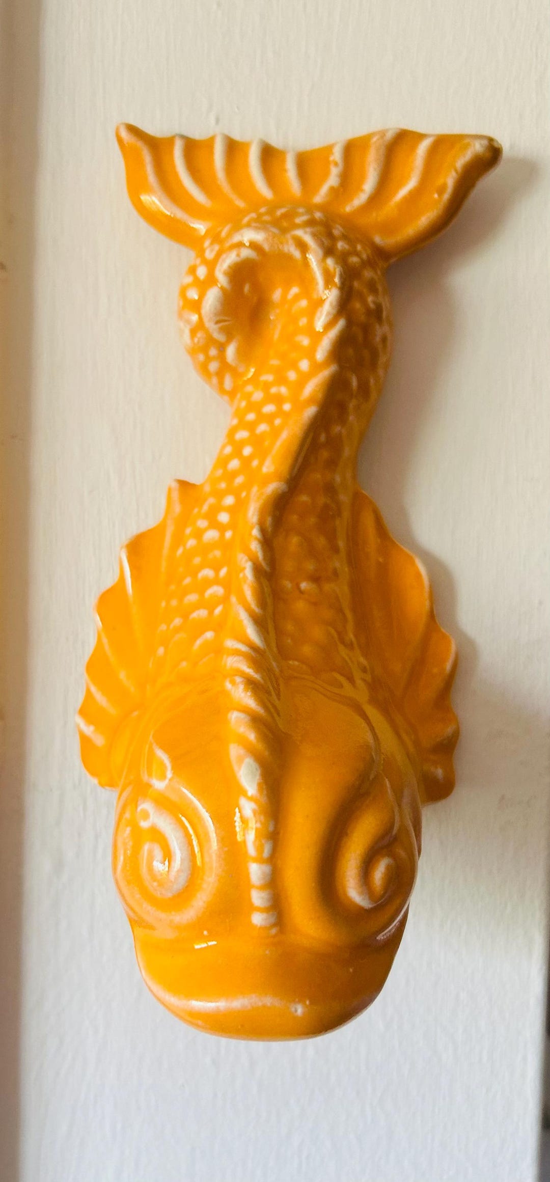 Vintage Victorian Style Ceramic Dolphin Wall Hanging, Circa 1970s. in ...