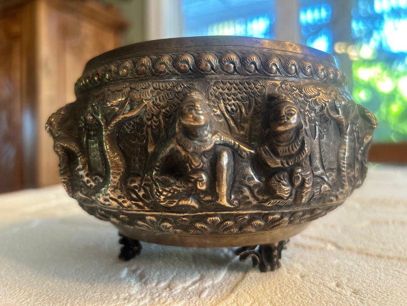 Lovely Burmese Myanmar Thai Silver Bowl From the Late 19th Century to ...