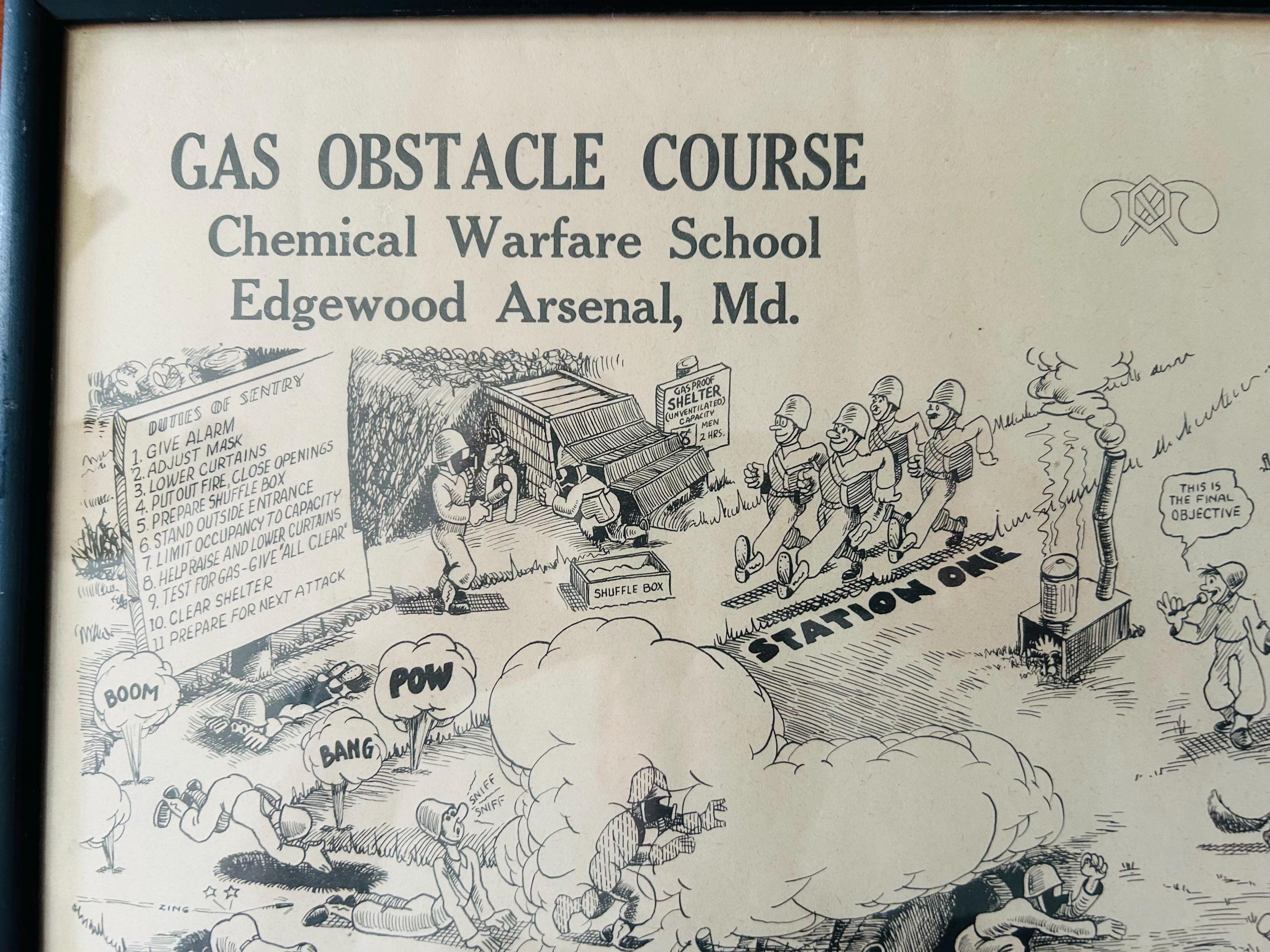 Rare World War Two Gas Obstacle Course Chemical Warfare School ...