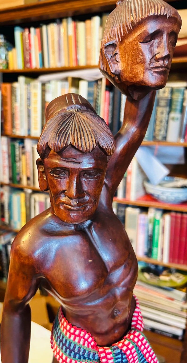 Igorot Head Hunter Carving From the Philippines, Excellent Condition ...