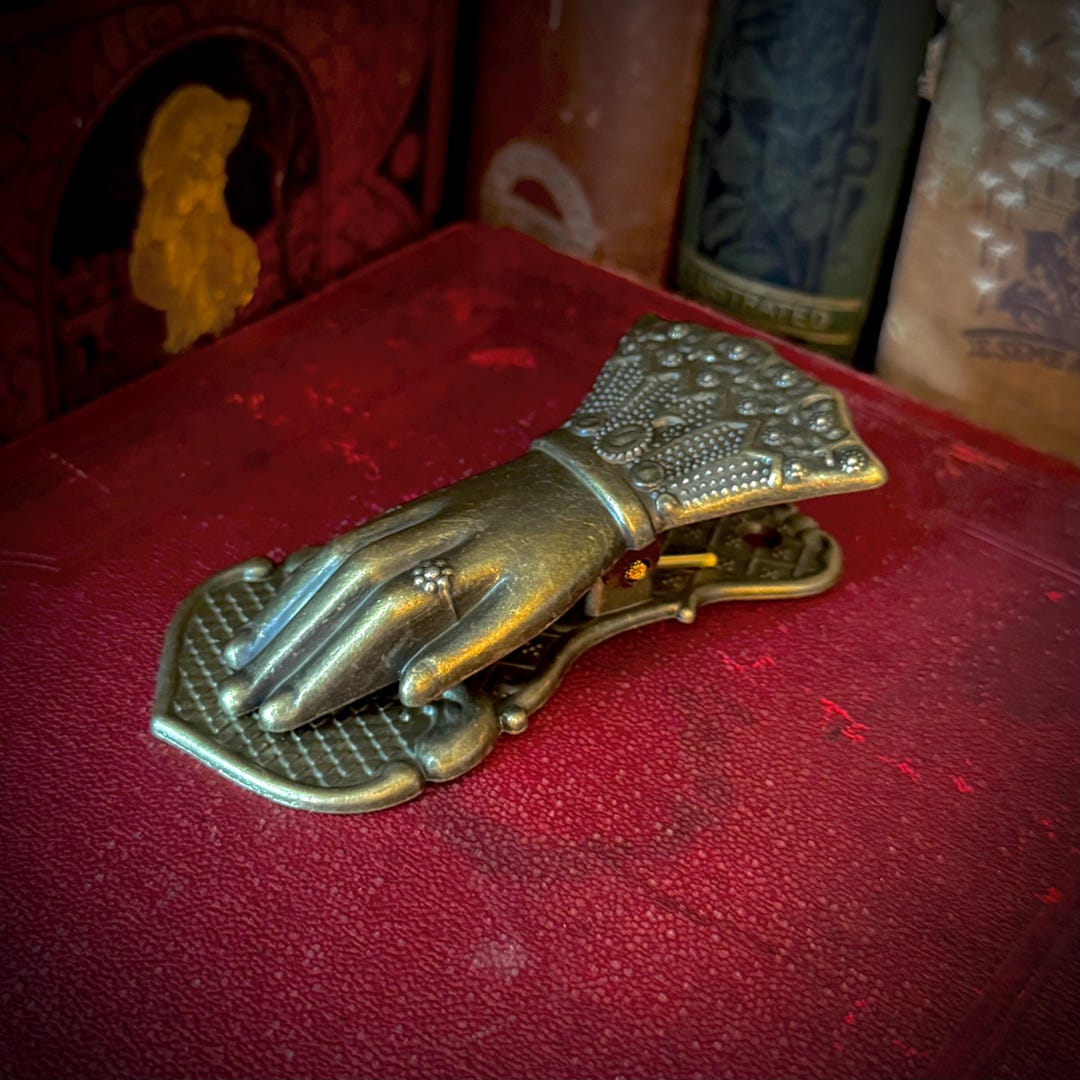 Vintage Victorian Style Brass Hand Clip 4” - Etsy UK