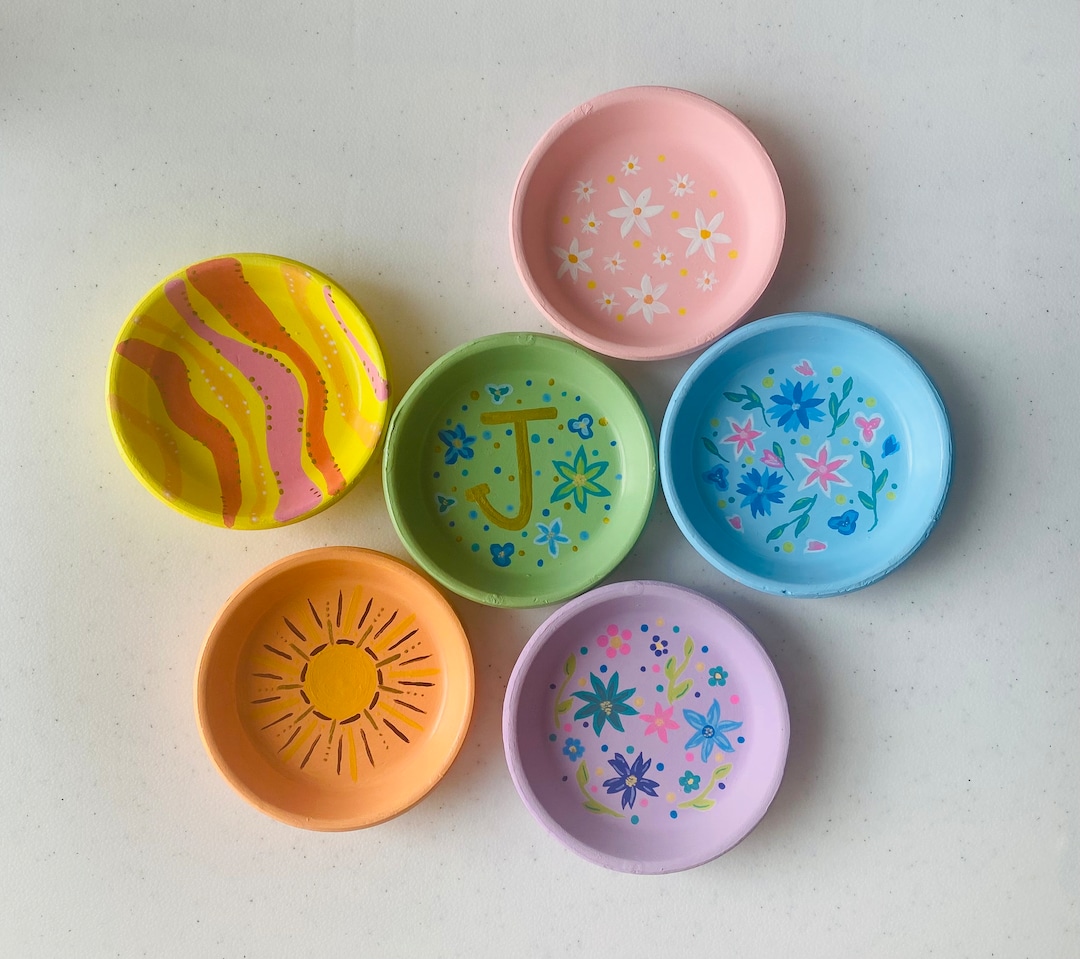 Hand Painted Trinket Dish - Etsy