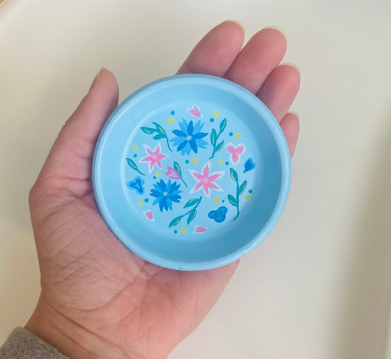 Hand Painted Trinket Dish - Etsy