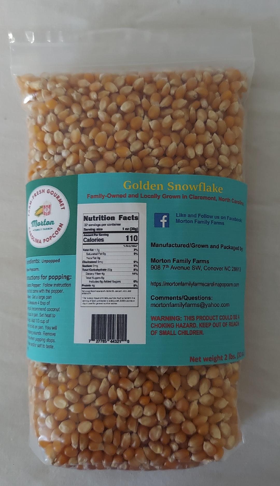 Golden Snowflake Gourmet Yellow Popcorn - Etsy