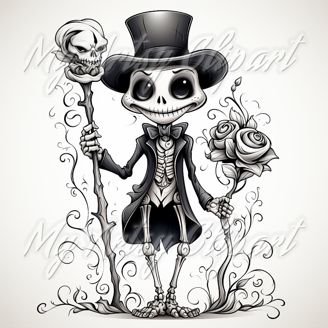 13 Creepy Voodoo Doll Clipart, Cute Skeleton JPG, Voodoo Skeleton ...