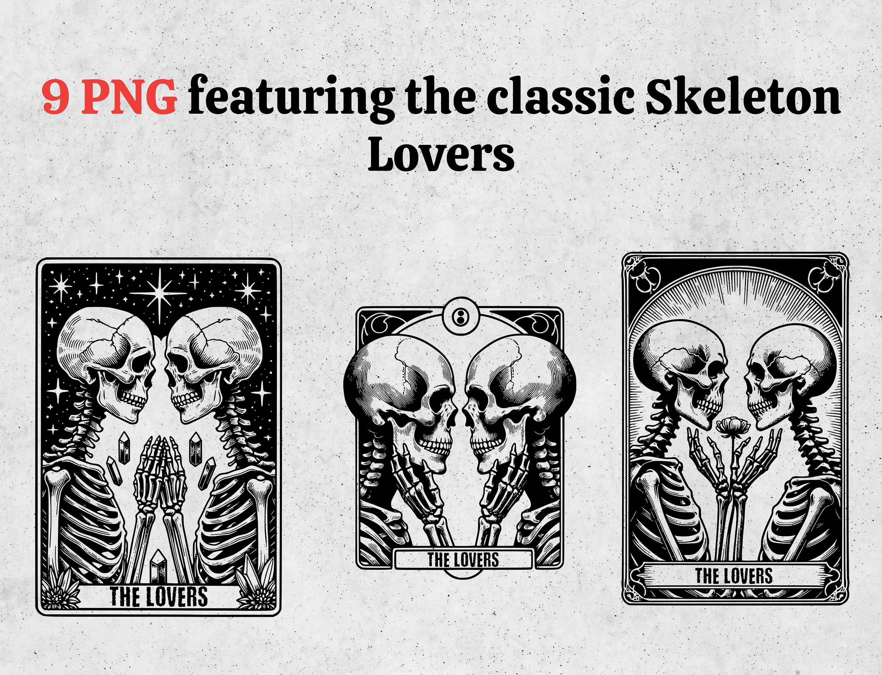 Unique Skeleton Lovers Bundle Svg PNG, the Lovers Bundle SVG, the ...
