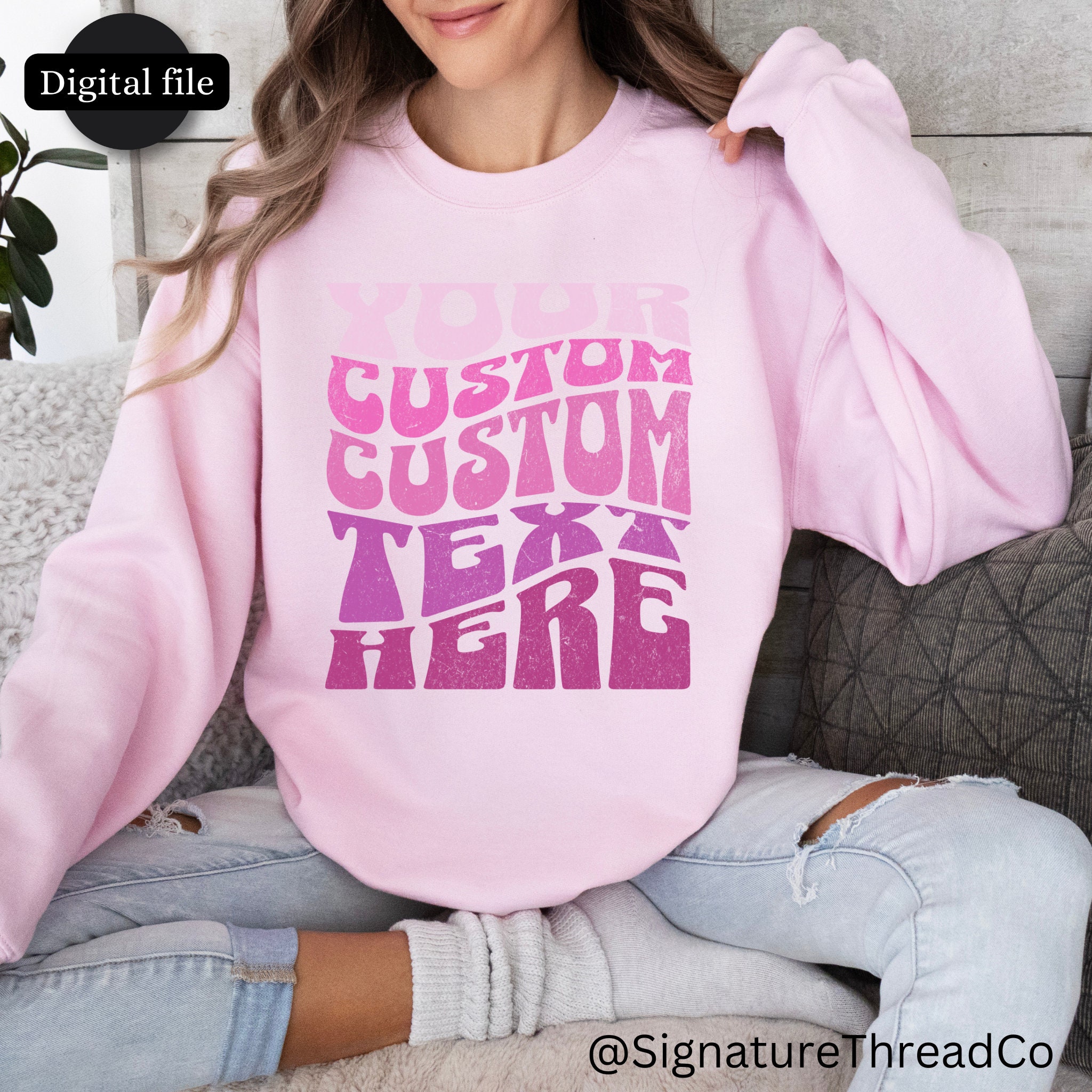 Custom Wavy Text PNG, Custom Wavy Letters, Custom Wavy Font PNG ...