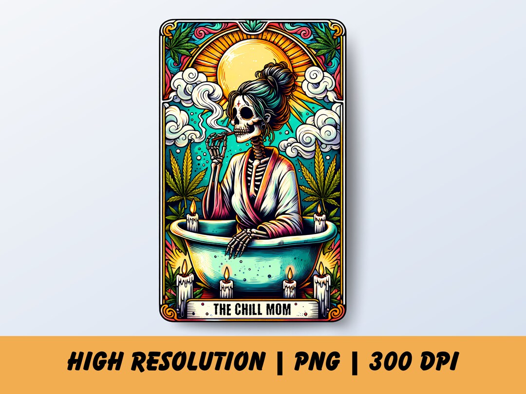 The Chill Mom Tarot Card PNG, Colorful Tarot Designs Witchy Mom Vibes ...