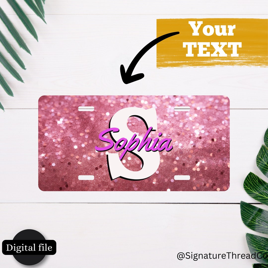 Custom License Plate Name PNG, Custom Plate With Name, License Plate ...