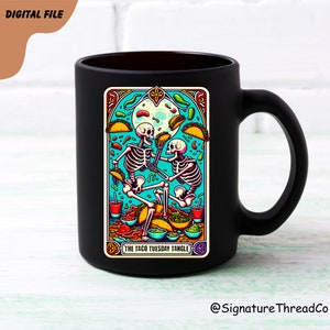 Funny Downloadable Tarot, Taco Png, Skeleton Dance, Printable Tarot ...