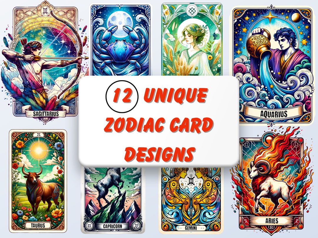 Zodiac Tarot Deck Designs, Astrology Tarot Cards Designs, Tarot Deck ...