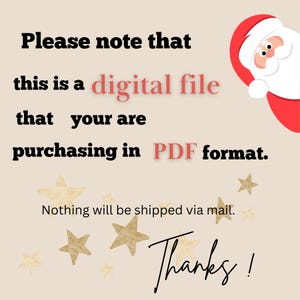 Christmas Countdown Poster Printable Advent Calendar Custom Advent ...