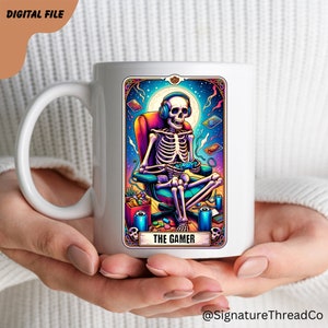 The Gamer Downloadable Tarot Card, Gaming Clipart, Video Game PNG ...